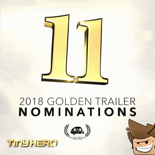 TINY GRABS 11 NOMS AT THE GOLDEN TRAILER AWARDS!!! • Tiny Hero